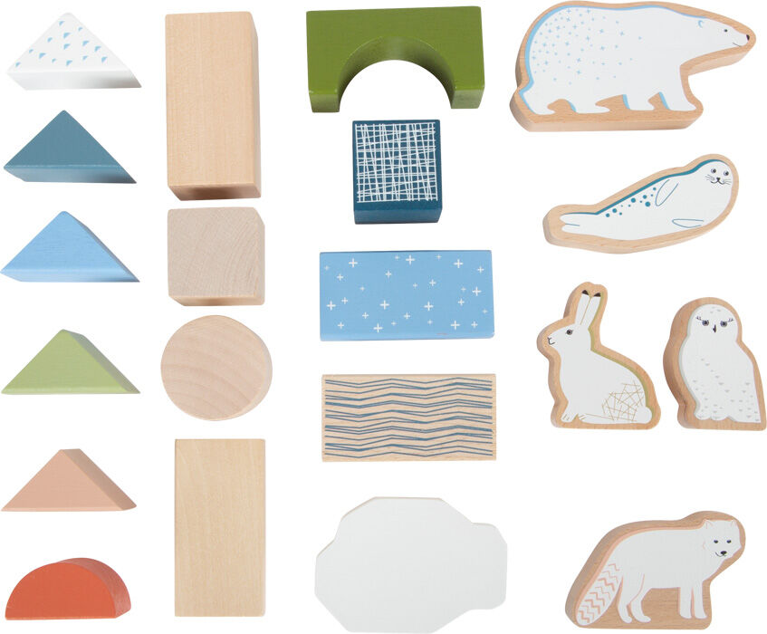 small foot Arctic wooden blocks | 2kidstoys.com | Wooden Toys for ...
